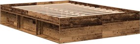 Rám postele bez matrace Staré dřevo 120x190cm Technické dřevo 3328876