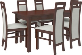 ADRK Furniture Sada stolu s židlemi RODOS 14 SE-ROD-14-DW-B037