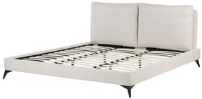 Béžová postel 180 x 200 cm ženilka MELLE Beliani