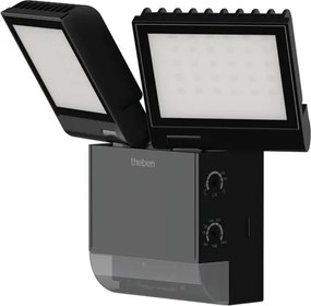 LED reflektor THEBEN s čidlem theLeda S17-100 BK černý 2x8,5W 4000K IP55