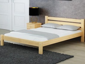 Magnat Borovicová postel Daila 140 x 200 cm - Ořech