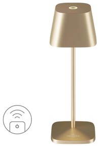 Villeroy & Boch Nabíjecí LED lampička do exteriéru / interiéru Neapel Micro, 20 cm, brushed gold 97267