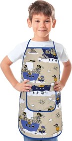 Bellatex Dětská zástěrka Modrá 47 x 60 cm, pro děti ve věku 5 - 8 let