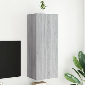Nástěnná TV skříňka šedá sonoma 40,5x30x102 cm kompozitní dřevo