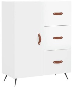 Skříň highboard lesklá bílá 69,5 x 34 x 180 cm kompozitní dřevo - Default Title