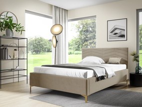 Eka Čalouněná postel ANNA+ 160x200 cm Barva látky Trinity: Černá (Trinity 2316), Úložný prostor: Bez úložného prostoru
