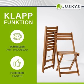 Juskys Balkonový set Bala z akáciového dřeva, 3 díly