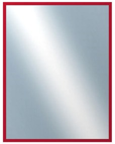 DANTIK - Zarámované zrcadlo - rozměr s rámem cca 70x90 cm z lišty PERLA červená lesklá vysoká (2878)