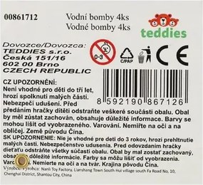 TEDDIES Vodní bomby / Hračka do vody / 4 ks / od 3 let