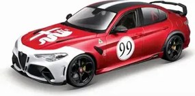 Bburago Plus - Alfa Romeo Giulia GTAm - Met Red #99 / měřítko 1:18