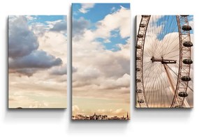Sablio Obraz - 3-dílný London eye - 75x50 cm