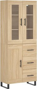 Skříň highboard dub sonoma 69,5 x 34 x 180 cm kompozitní dřevo 3198684
