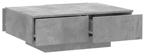 Konferenční stolek betonově šedý 90 x 60 x 31 cm dřevotříska - Default Title