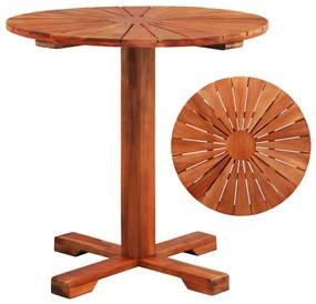 Bistro stolek 70 x 70 cm masivní akáciové dřevo - Default Title