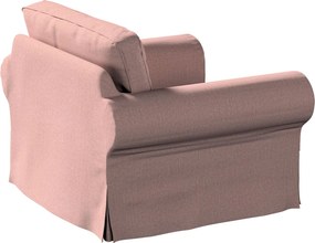 Potah na křeslo IKEA Ektorp barva růžová látka pletený vzor