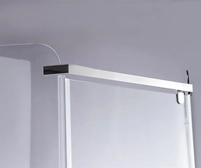 BPS-koupelny Pětiúhelníkový sprchový kout KZ91B 90x90 chrom/transparent - bez vaničky