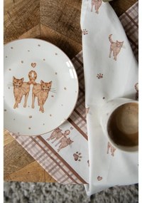 Porcelánový dezertní talíř s kočičkami Kitty Cats - Ø 20*2cm