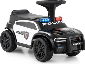 Costway Policejní auto pro batolata Auto s blikajícími světly
