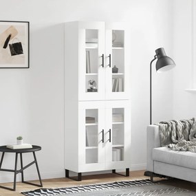 vidaXL Skříň highboard 69,5 x 34 x 180 cm kompozitní dřevo [3198297] Barva: bílá s vysokým leskem