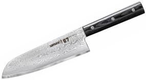 Kuchyňský nůž samura damascus 67 nůž santoku 17,5 cm