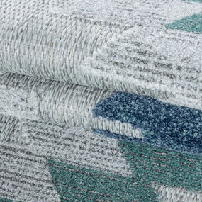 Ayyildiz, Kusový koberec Bahama 5154 Blue – na ven i na doma, 80x250, modrá, chodba / předsíň