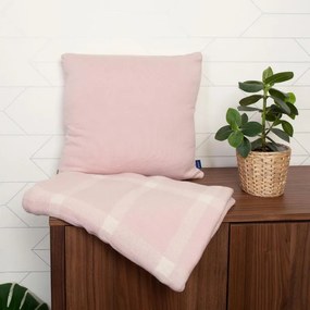 SCANquilt pletený povlak COLOUR růžová 30 x 50 cm