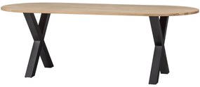 WOOOD Jídelní stůl TABLO dub světlý 220x 90 cm (X noha)
