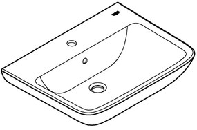 GROHE 39950000 - Umyvadlo START EDGE 600 × 448 mm keramika/bílá