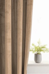 Zatemňovací závěs ELVIO VELVET 140x250 cm, béžový Zavěšení: Kovové kroužky