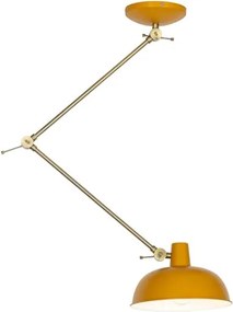 Stropní retro svítidlo do dětského pokoje s ramenem žluté Milton Yellow