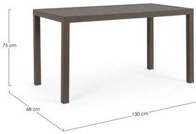 BIZZOTTO zahradní stůl HILDE 130x68 cm hnědý 0663442