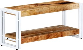 vidaXL TV stolek 90 x 30 x 40 cm masivní mangovníkové dřevo [247824] Barva: Černá