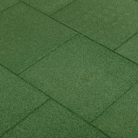 Protipádové dlaždice 18 ks pryžové 50 x 50 x 3 cm zelené,  3053181