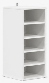 skříňka na boty, botník, 5 polic, dřevo, 72x36x32 cm, bílá, Dekorino BB20260069