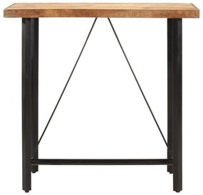 vidaXL Barový stůl 110 x 55 x 107 cm masivní mangovník a železo
