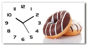 Wallmuralia Skleněné hodiny na stěnu Buchta s čokoládou 60x30 cm