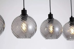 Searchlight 44520-4SM Závěsné svítidlo RADIANCE kouřové optické sklo