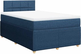 Box spring postel s matrací modrá 120x200 cm textil 3289729