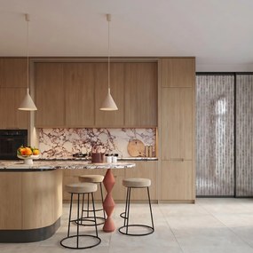 Sollux Lighting Závěsné svítidlo NOX 25 béžové