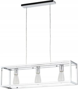 Závěsná lampa Italux Sigalo Led industriální chrom