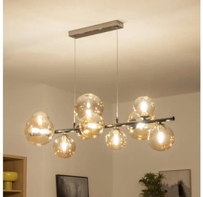 Brilagi - LED Lustr na lanku MILLA 10xG9/3W/230V černý chrom/zlatá