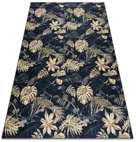 Kusový koberec Listy černý 2 120x170cm