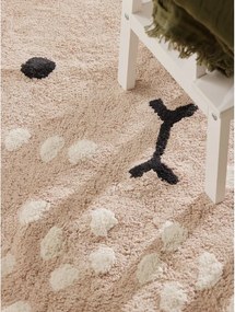 Béžový pratelný/ručně tkaný bavlněný dětský koberec 120x152 cm Snuggle Pucki – Hanse Home