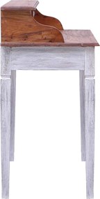 Psací stůl se zásuvkami 90x50x101 cm masivní mahagonové dřevo 283911