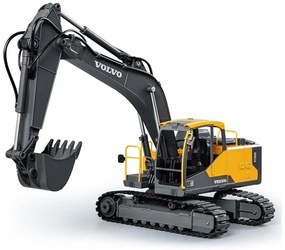 Rc bagr doublee volvo ec160e 1:16 17 kanálů led zvuky rtr sada app na programování