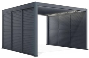 Pergola elektrická  PRIME s osvětlením - modulární 400 x 400