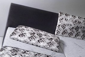 Pohoda Čalouněná postel RIO s úložným prostorem a volně loženou matrací | Látka: Afro 11,Šířka matrace: 180 cm