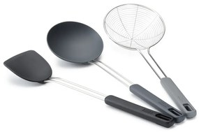 Nerezová sada kuchyňského náčiní 3 ks Fusion Wok Set – Joseph Joseph