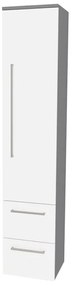 Mereo Bino, koupelnová skříňka vysoká 163 cm, pravá, Multidecor, Šedý Supermat CN698SEDA