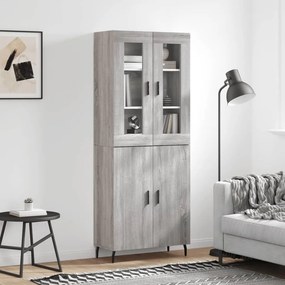 Skříň highboard šedá sonoma 69,5 x 34 x 180 cm kompozitní dřevo 3198231